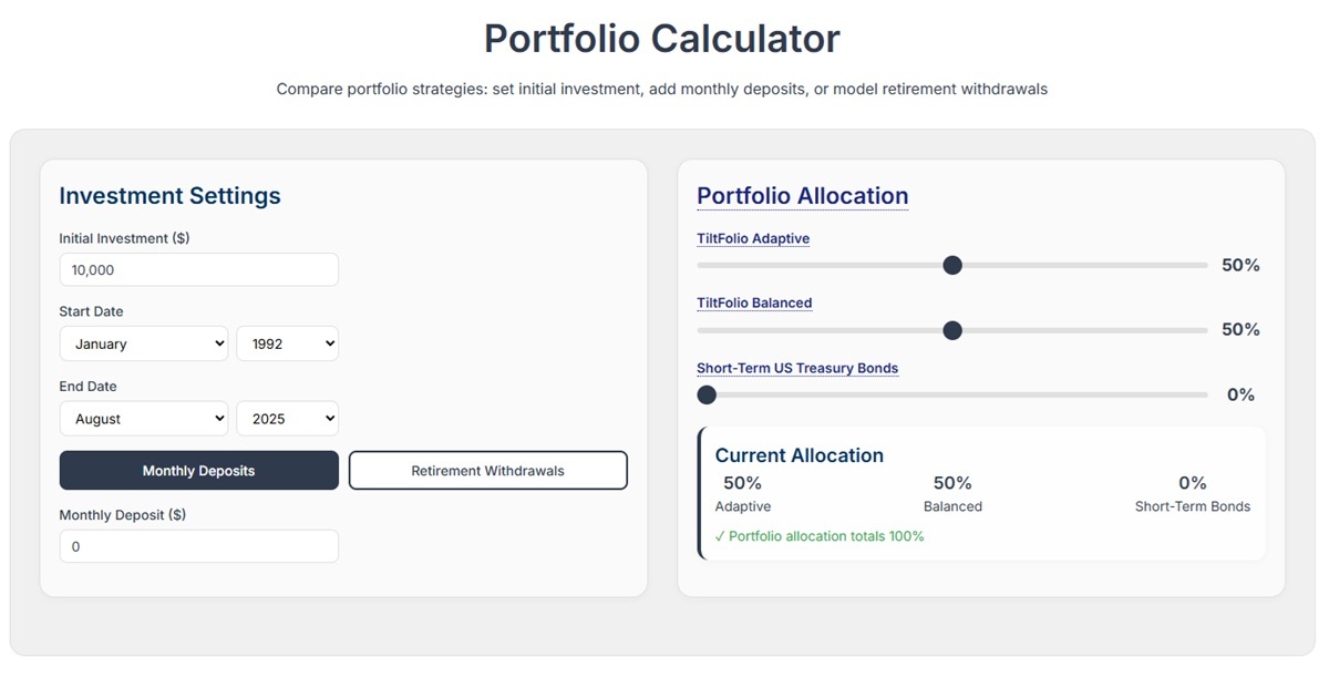 TiltFolio | Portfolio Calculator